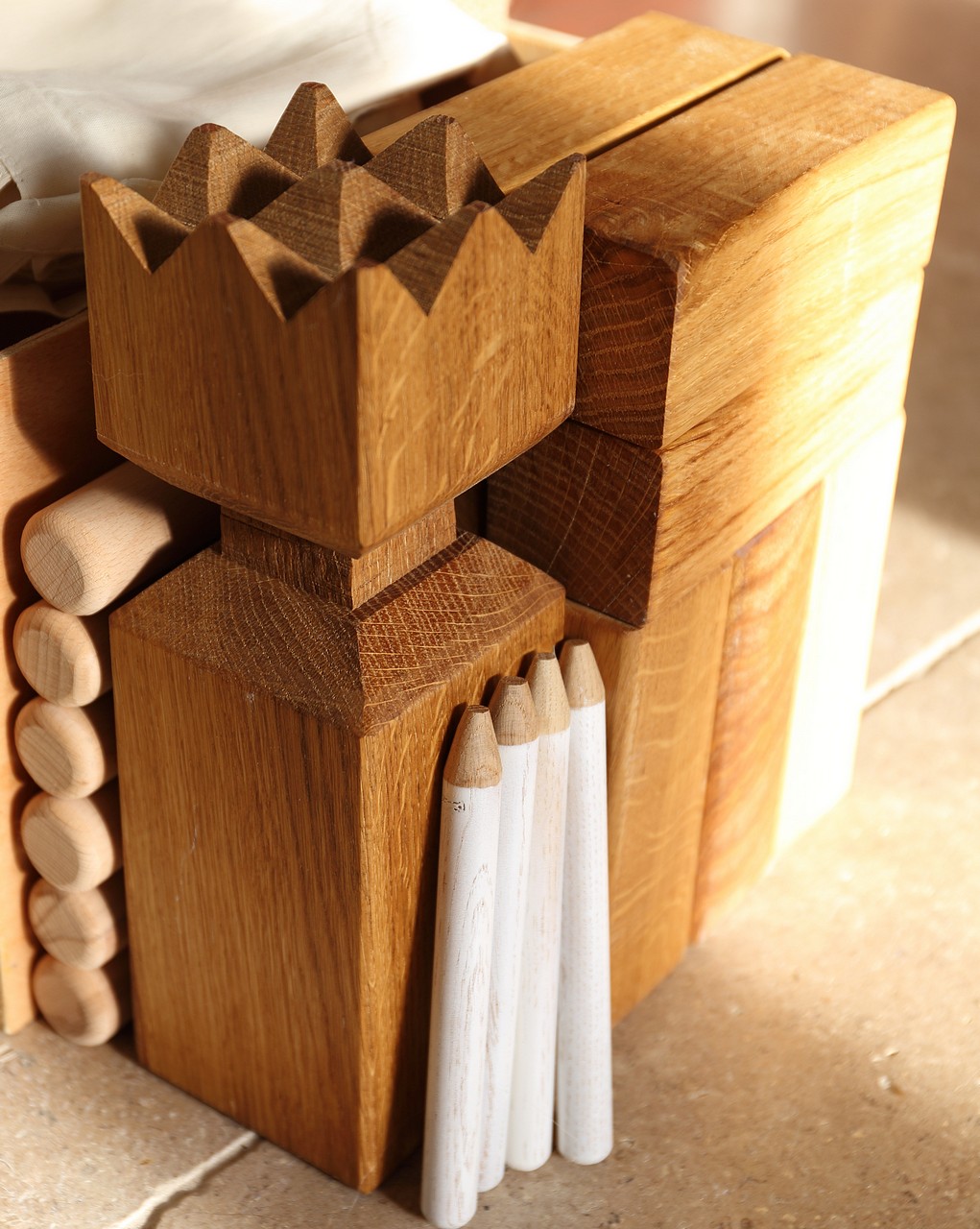 Oak Kubb set – Crafted Oak